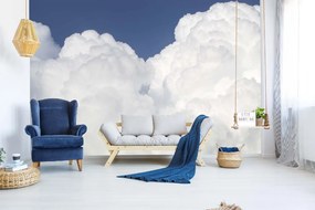 DIMEX | Samolepicí vliesová fototapeta na zeď Velký mrak MA-5-2325 | 375 x 250 cm | modrá, bílá
