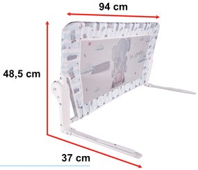 Creative Corner Bezpečnostní zábrana k posteli 90 cm slon