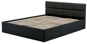 Čalouněná postel MONOS II bez matrace rozměr 180x200 cm - Eko-kůže Černá eko-kůže