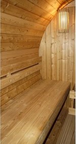 RAKOUSKÝ produkt - Venkovní sudová sauna BERGEN pro 4-6 osob 194,8x220x191,5 cm (F70220)