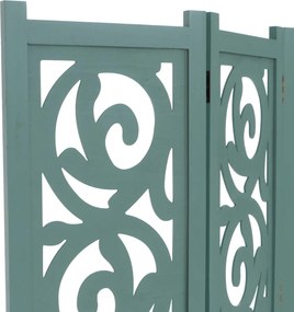 Paraván T568, dělící stěna, 4 panely - 170 × 160 cm - zelená