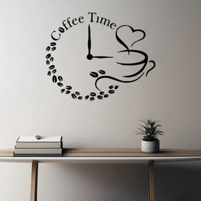 Samolepka Coffe time hodiny