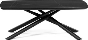 Konferenční stolek AHG-X7227 BK, slinutá keramika, mramor (120 x 70) cm