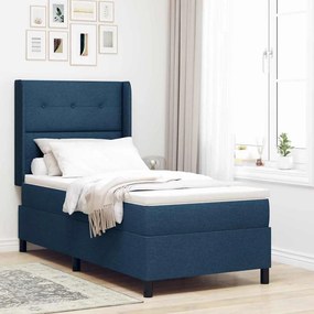 Postel s boxspringem s polštářem Modrá 200 x 80 cm textil 3341615