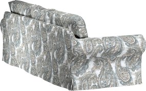 Potah na pohovku IKEA  Ektorp 3-místná, rozkládací STARÝ MODEL PIXBO barva vícebarevná látka pletený vzor, vzorované
