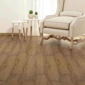 vidaXL Samolepicí podlahová krytina PVC 5,21 m² 2 mm [330189] Barva: ořechově hnědá