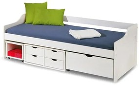 Dětská postel Floro bílá 90x200 cm vč.matrace