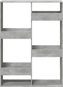 Dělicí stěna betonově šedá 100 x 33 x 135 cm kompozitní dřevo 3309558