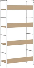 4patrová knihovna dub 60 x 27,6 x 124,5 cm kompozitní dřevo 288225