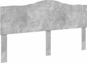Rám postele s čelo Betonově šedá 200 x 200 cm Kompozitní dřevo 3413565