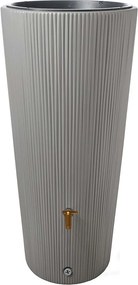 4rain Plastová nádrž na vodu Vaso 2 v 1, 220 l (Zinc Grey)