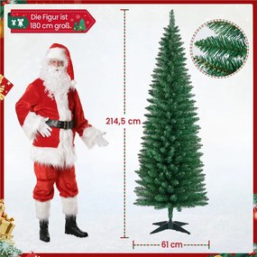 Umělý vánoční stromek Yaheetech – zelená, 7 ft (267793964763)