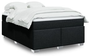Box spring postel s matrací černá 140 x 190 cm textil 3285132