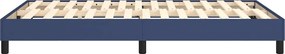 Rám postele s boxspringem modrá 120x200 cm textil 3120506