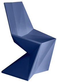 VONDOM Modrá plastová jídelní židle VERTEX