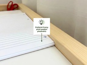 Benlemi Montessori psací stůl STOLLY s odkládací plochou a pastelkovníkem Zvolte barvu: Kašmírová