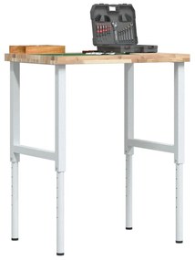 Pracovní stůl 80 x 60 x (73–99,5) cm masivní akácie obdélníkový 3309712