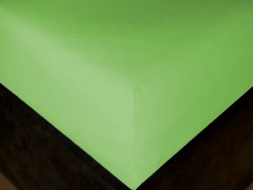 Jersey prostěradlo EXCLUSIVE světle zelené Rozměr: 90x200 jednolůžko