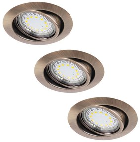 Rabalux 1051 - SADA 3xLED Podhledové svítidlo LITE 3xGU10-LED/3W/230V
