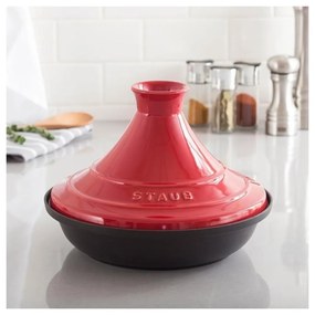 Hrnec STAUB  Tajine 28cm červený 2l