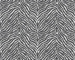 Vliesová tapeta černá, bílá - tygří vzor v pruzích 371201 / Tapety na zeď 37120-1Trendwall (0,53 x 10,05 m) A.S.Création