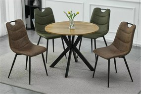 Jídelní stůl Talia II 90 cm dub přírodní/černý