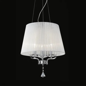 Ideal Lux - Lustr na lanku PEGASO 3xE14/28W/230V pr. 40 cm lesklý chrom