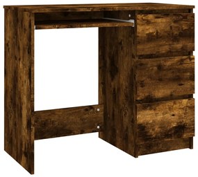 vidaXL Psací stůl kouřový dub 90 x 45 x 76 cm kompozitní dřevo