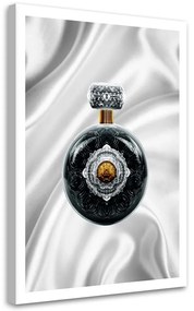 Gario Obraz na plátně Šedý parfém na bílém pozadí - Rubiant Rozměry: 40 x 60 cm