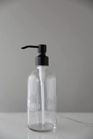 Arte Regal Dávkovač na mýdlo/šampón/kondicionér dávkovač - 0,5l - čiré sklo
