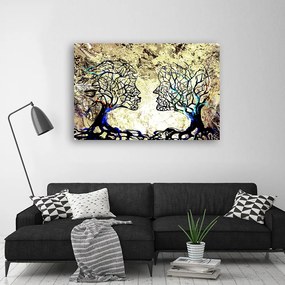 Obraz na plátně, Kiss Tree Love Abstraction - 90x60 cm