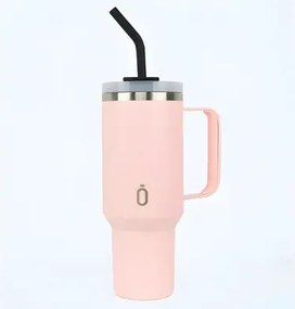 Runbott Cotton Candy / Termohrnek s brčkem / 1100 ml / vakuová izolace