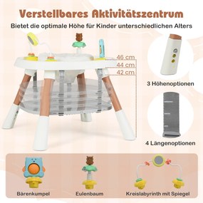 Costway 16-v-1Přestavitelná vysoká židle s odnímatelným tácem a5-Sada dětského