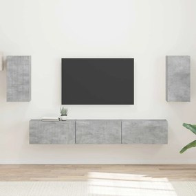 Sestava TV skříněk 5 ks Betonově šedá Kompozitní dřevo 3409072