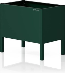 Kovový kryt na květináč, malý, v barvě láhvové zelené: DAISY 400 x 350 x 250 mm