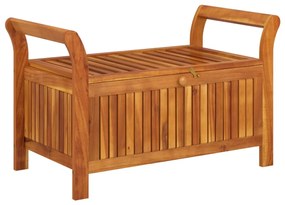 Zahradní úložná lavice s poduškou 91 cm masivní akáciové dřevo,  319716