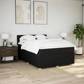 Box spring postel s matrací černá 140 x 190 cm textil 3289746