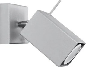 Nástěnné bodové svítidlo SOLLUX Merida 1 GU10 1x40W bez zdroje SL.0455 šedá