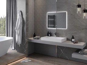 Mexen Sun, LED koupelnové zrcadlo s podsvícením 80x60 cm, 6000K, ochrana proti zamlžování, 9807-080-060-611-00