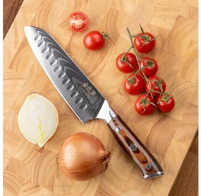 Gudaro - Damaškový Santoku kuchyňský nůž FENG 7,5", 67 vrstev oceli, délka 18 cm