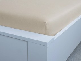 XPOSE® Jersey  prostěradlo Exclusive  - bílá káva 120x200 cm