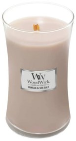 Velká vonná svíčka WoodWick, Vanilla & Sea Salt