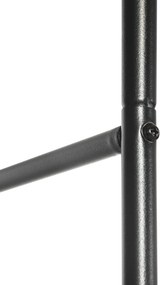 Outsunny Rose Arch Metal Archway Garden Arch Climbing Plants Climbing Plants Black 140x40x240cm | Aosom