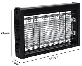 Brilagi - Elektrický lapač hmyzu 2xUV/18W/230V 100 m2 černá