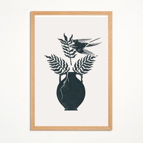 Kristína Babulicová | Křehká přítomnost Rám: Černý, Velikost: 40 x 30 cm