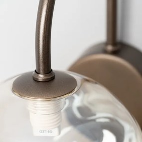 BRILAGI - Nástěnná lampa VULCANO 1xG9/8W/230V bronzová/kouřová béžová