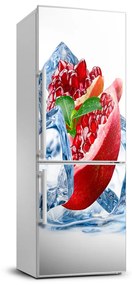 Wallmuralia Nálepka na ledničku samolepící Granátové jablko a led 60x180 cm