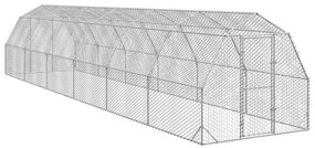 Výběh pro slepice 2,5x12x2,25 m pozinkovaná ocel 3328520