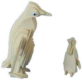 Woodcraft construction kit Woodcraft Dřevěné 3D puzzle Tučňák