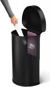 Simplehuman Bezdotykový odpadkový koš 45 l černá / půlkulatý / intelig